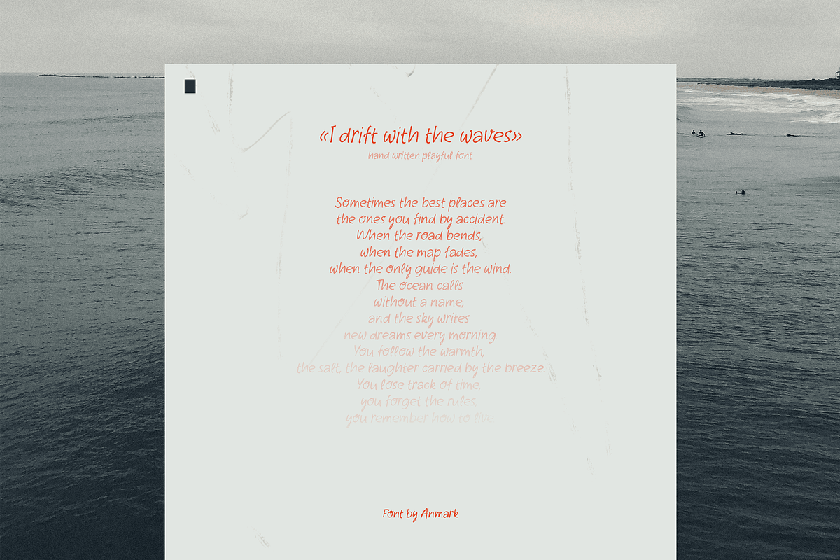 Breezy Lines Handwritten Summer Font