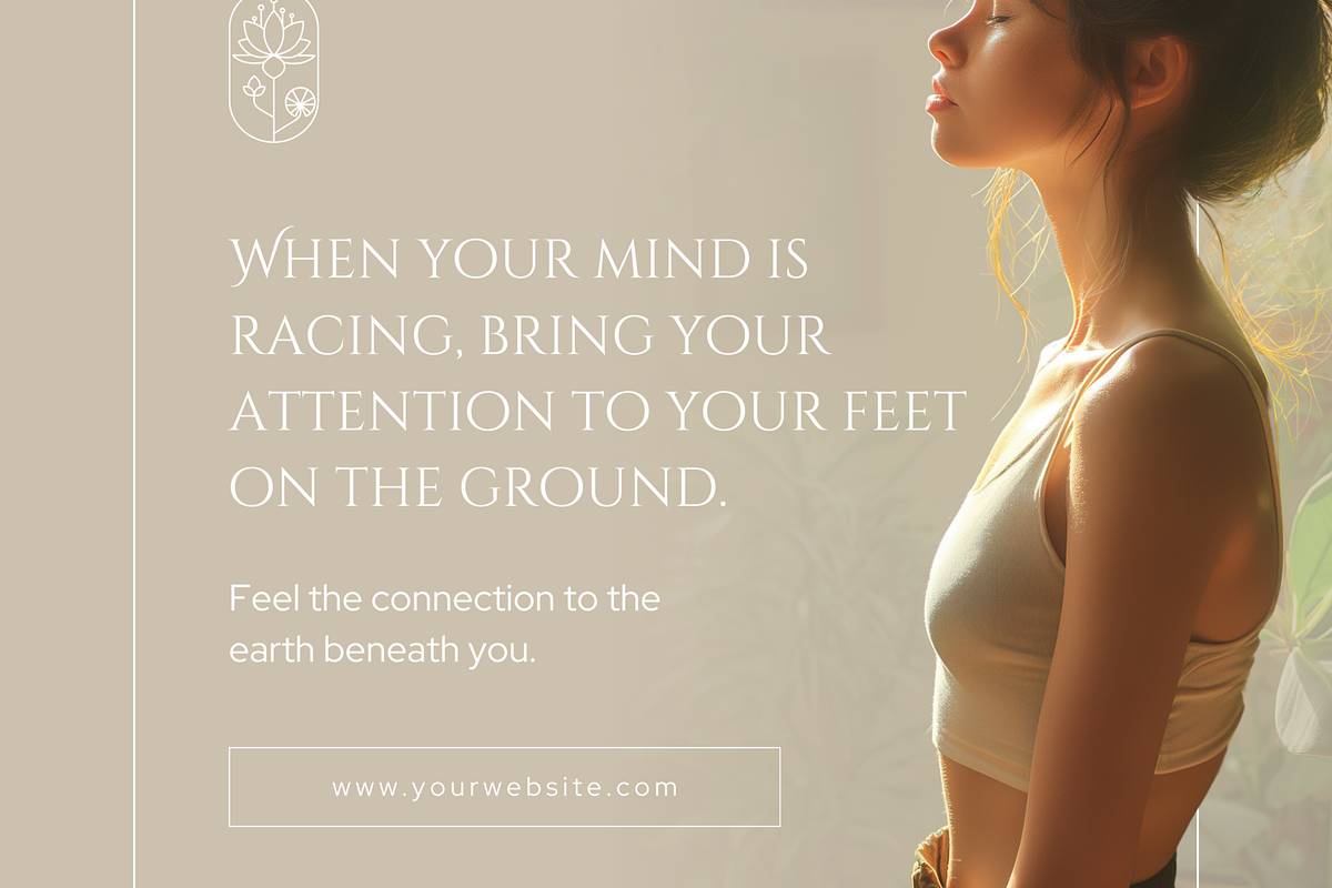 MINDFULNESS SOCIAL MEDIA POSTS, a Social Media Template by Daring Digies