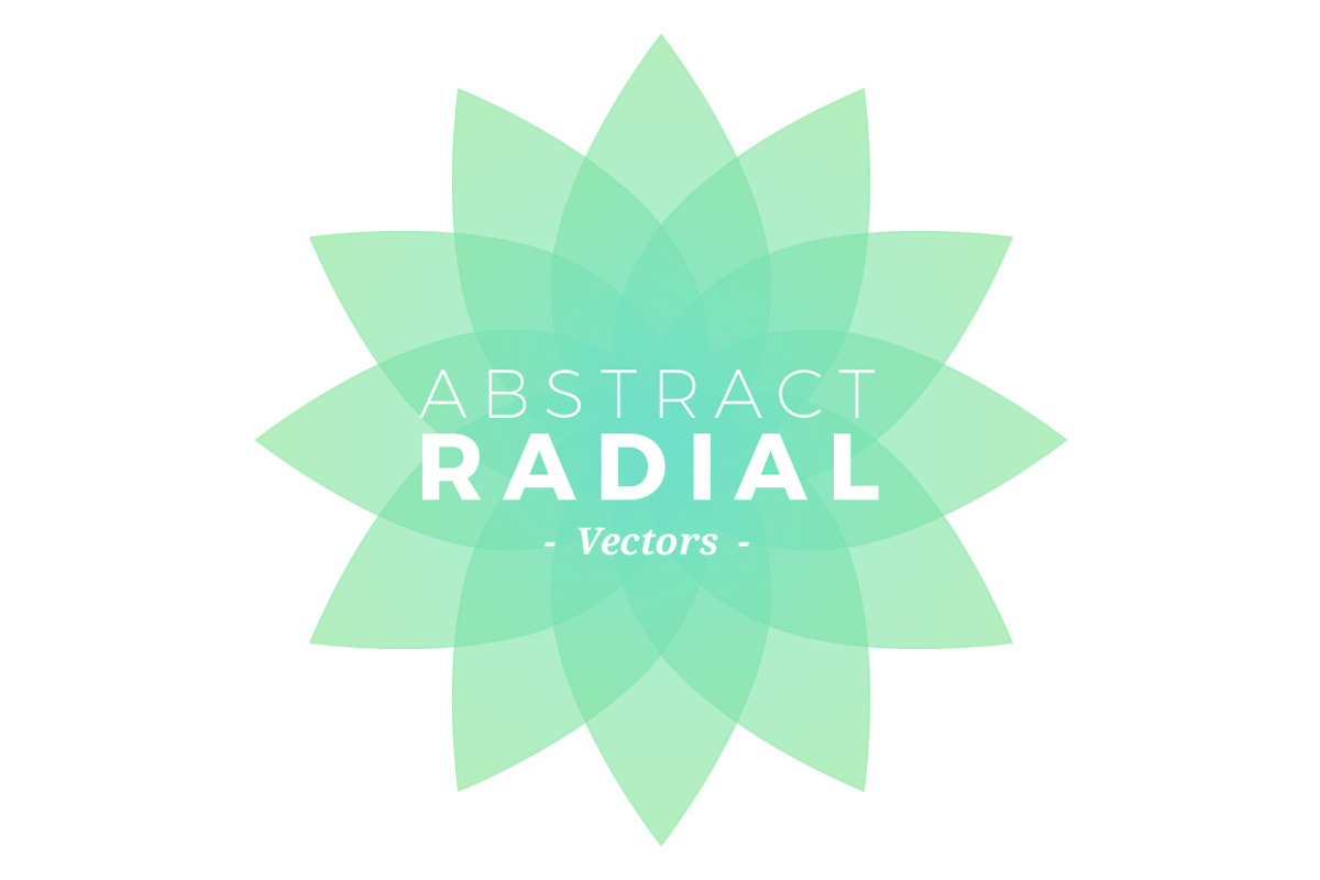 Colorful Geometric Radial Vectors, an Illustration by Medialoot