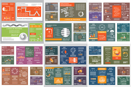 Vector infographic templates | Templates & Themes ~ Creative Market