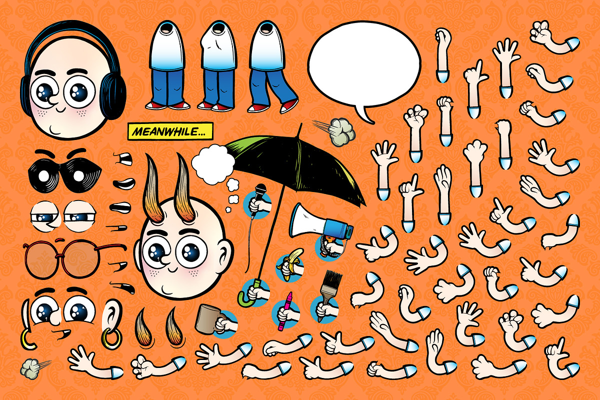 Hand-Drawn Vector Character Creator, a Person Illustration by Vectory ...