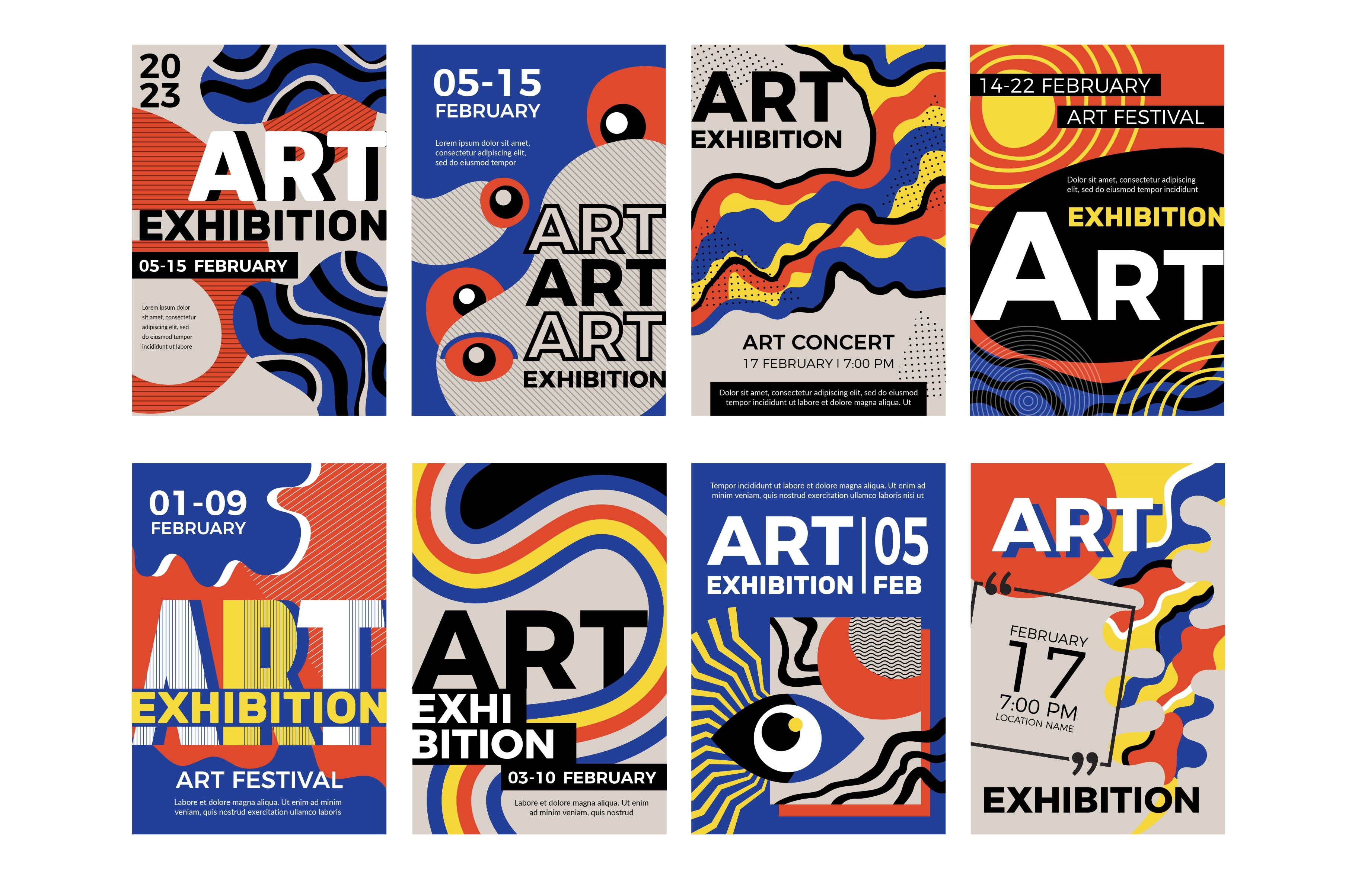 Exhibition placard. Creative ads, a Background Graphic by Onyx