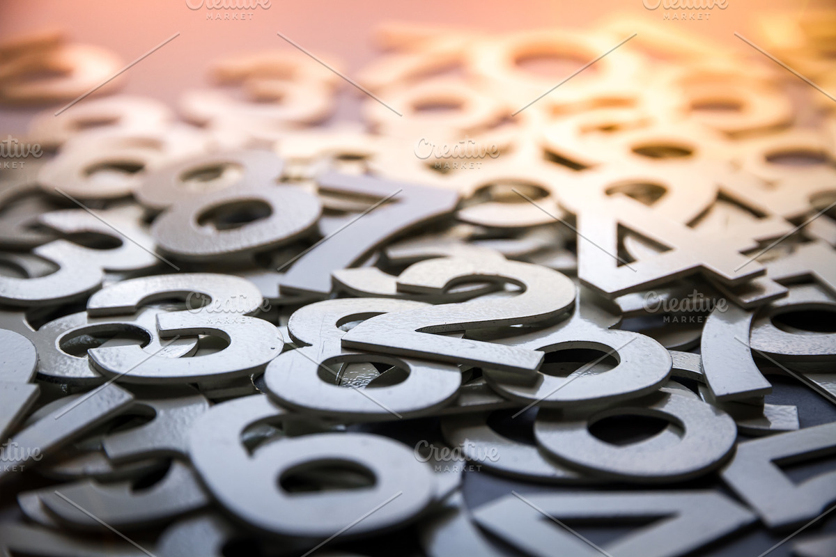 Mathematics abstract background made containing numbers, math, and ...