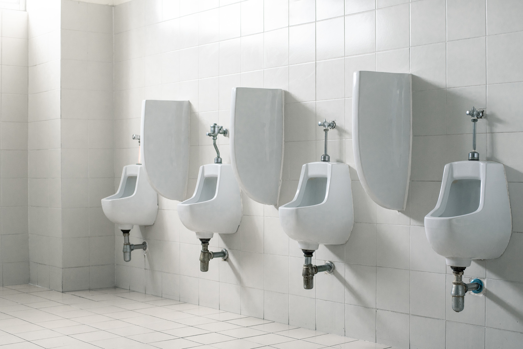 Public gentlemen toilet restroom. Interior and Healthcare concep, an ...