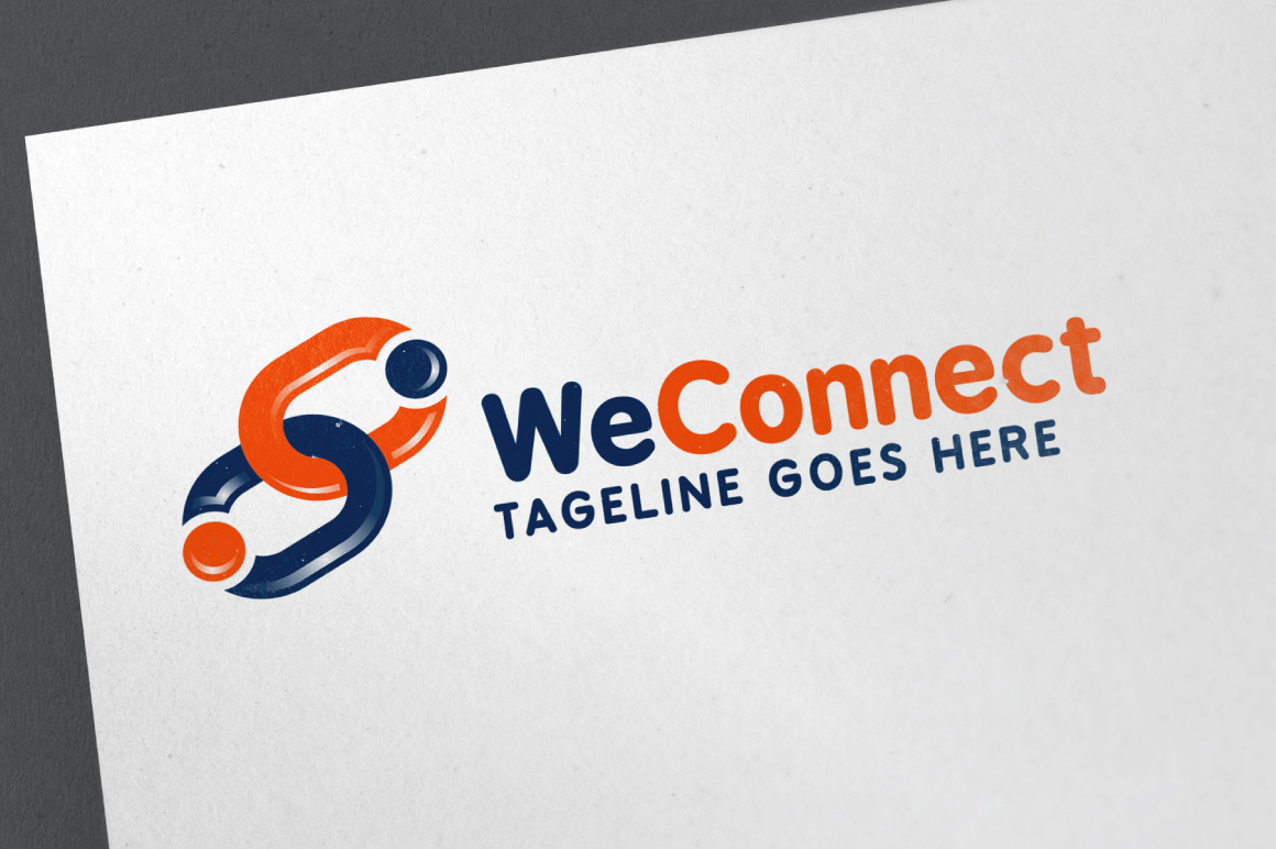 We Connect Logo Template, a Branding & Logo Template by emotions76