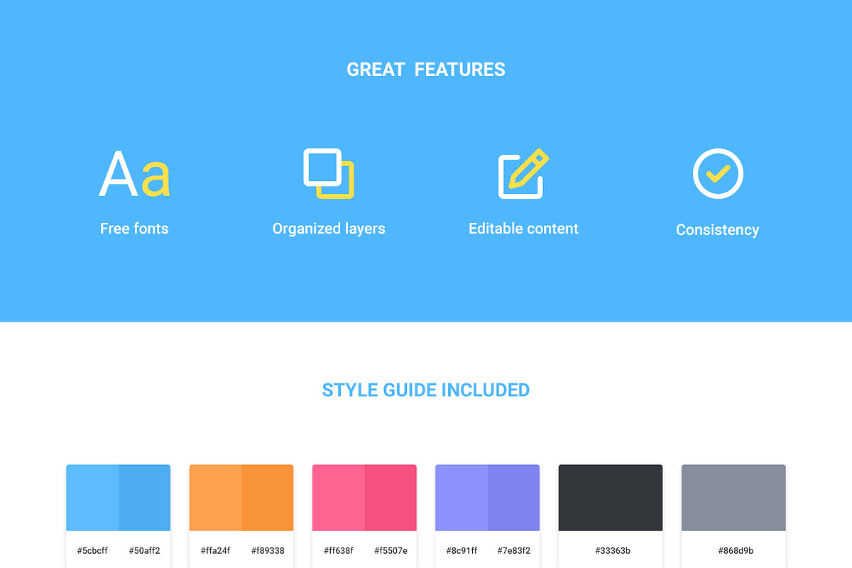 Epic UI Kit + Bootstrap Theme, an UI Kit Template by EpicShop