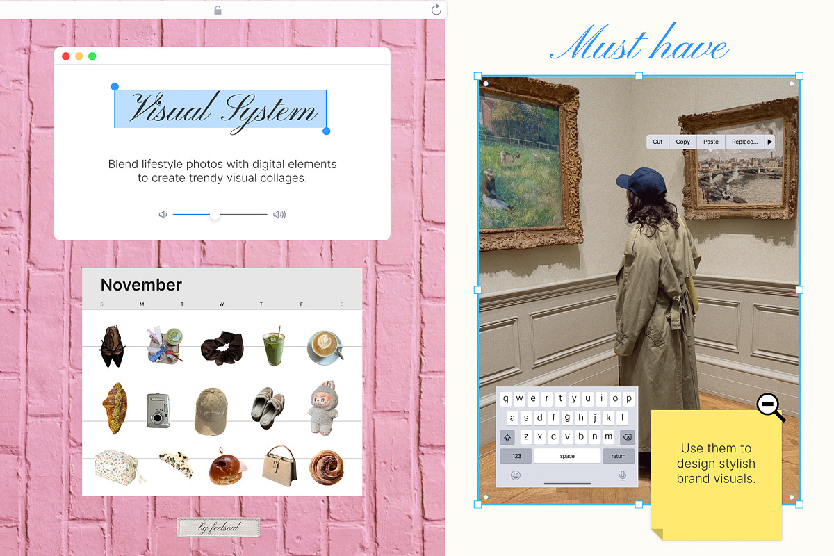 Visual System 141 Interface Elements, an Object Graphic by Feelsoul
