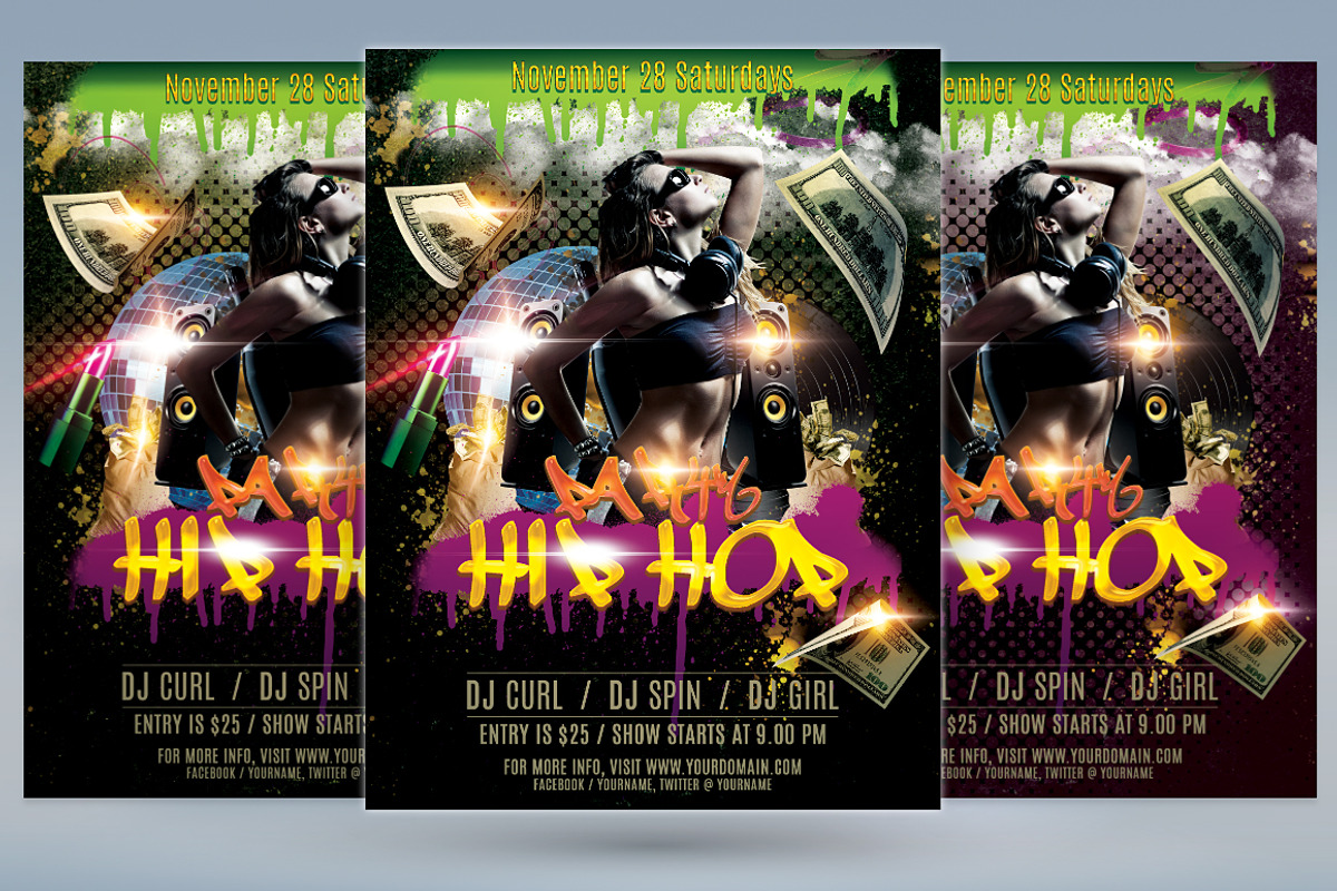 Hip Hop Flyer, a Flyer Template by tmcom