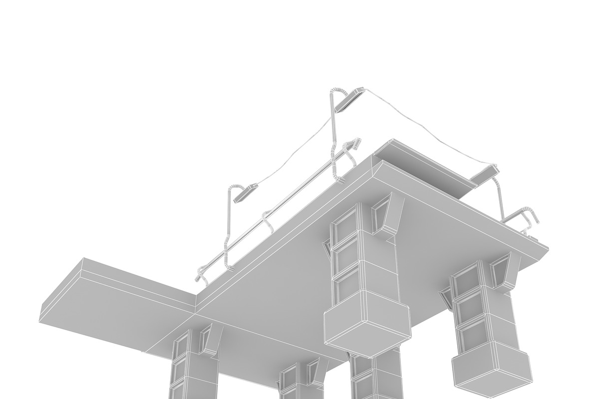 Sci fi platform, an Architecture 3D Model by AndrewWhite