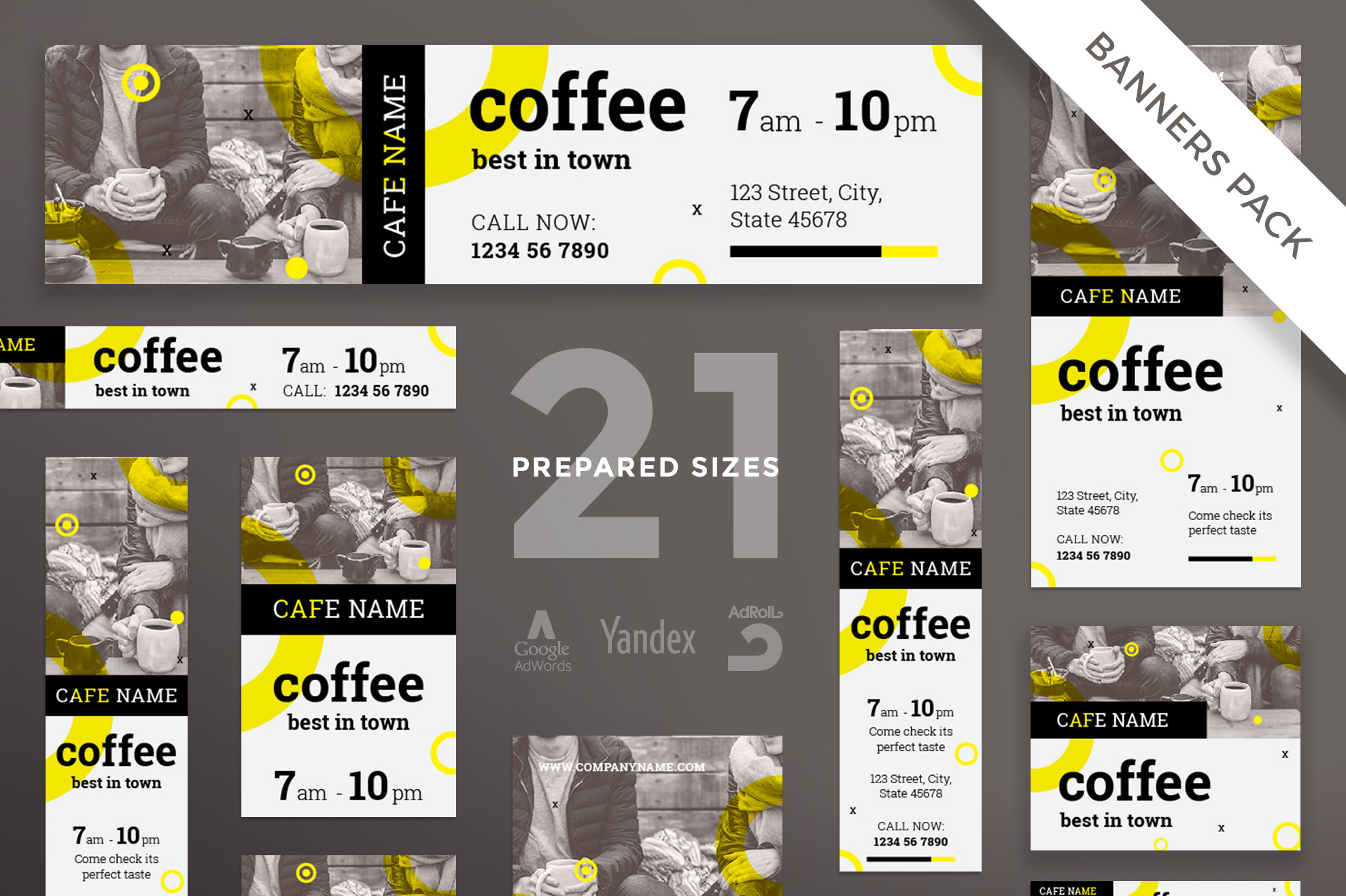 Banners Pack | Coffee Shop, a Templates & Theme by Amber Graphics