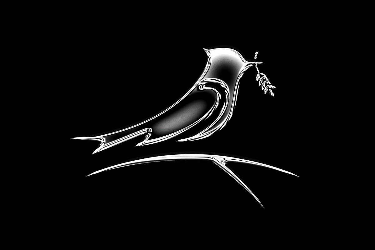 Silver Chrome Logo Mockup