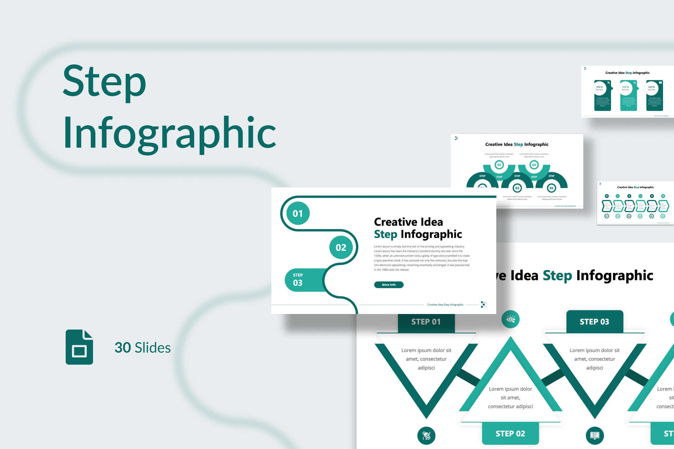 Step Infographic Template G-Slides, a Presentation Template by Antstheme