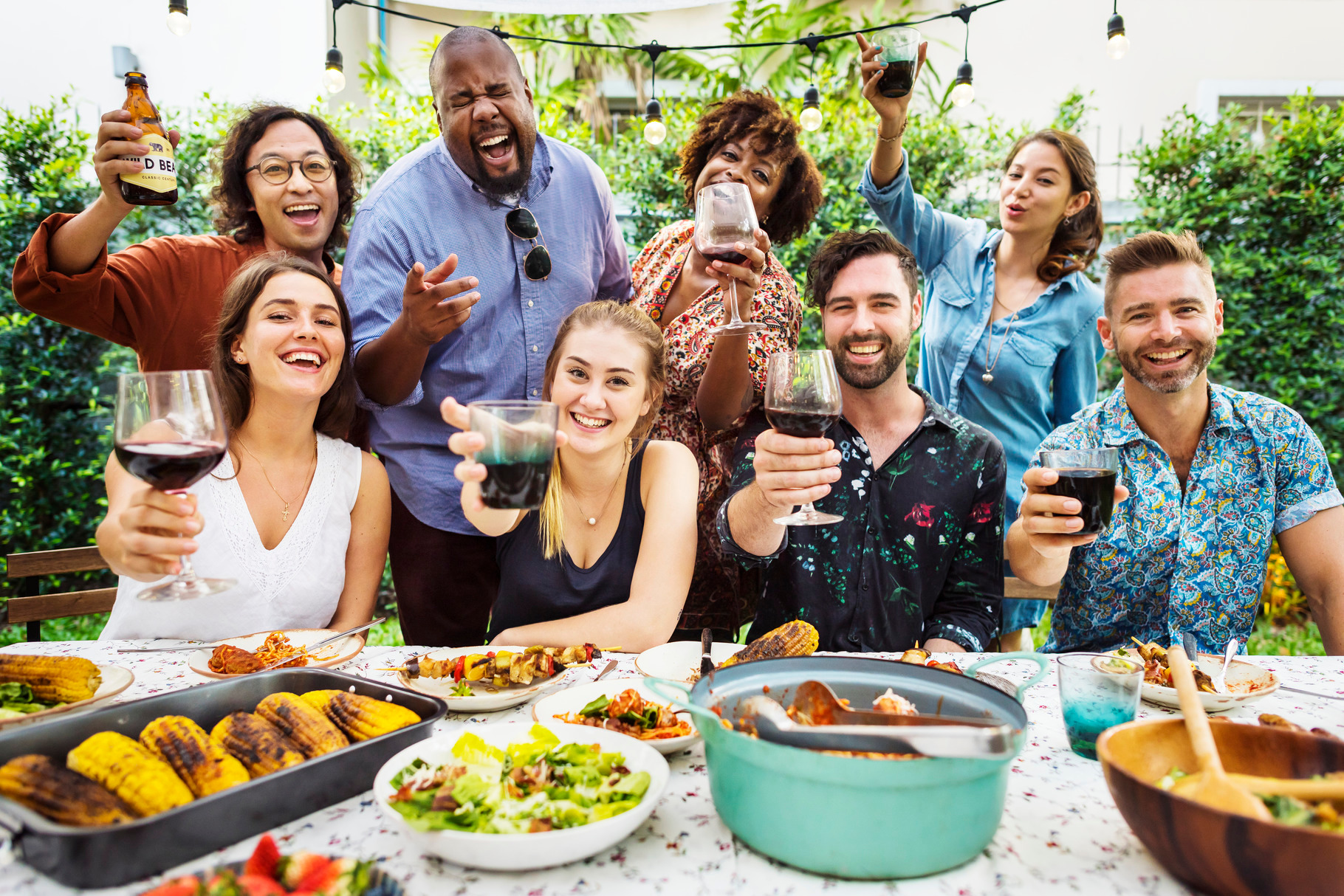 Friends enjoying summer party, a Person Photo by rawpixel