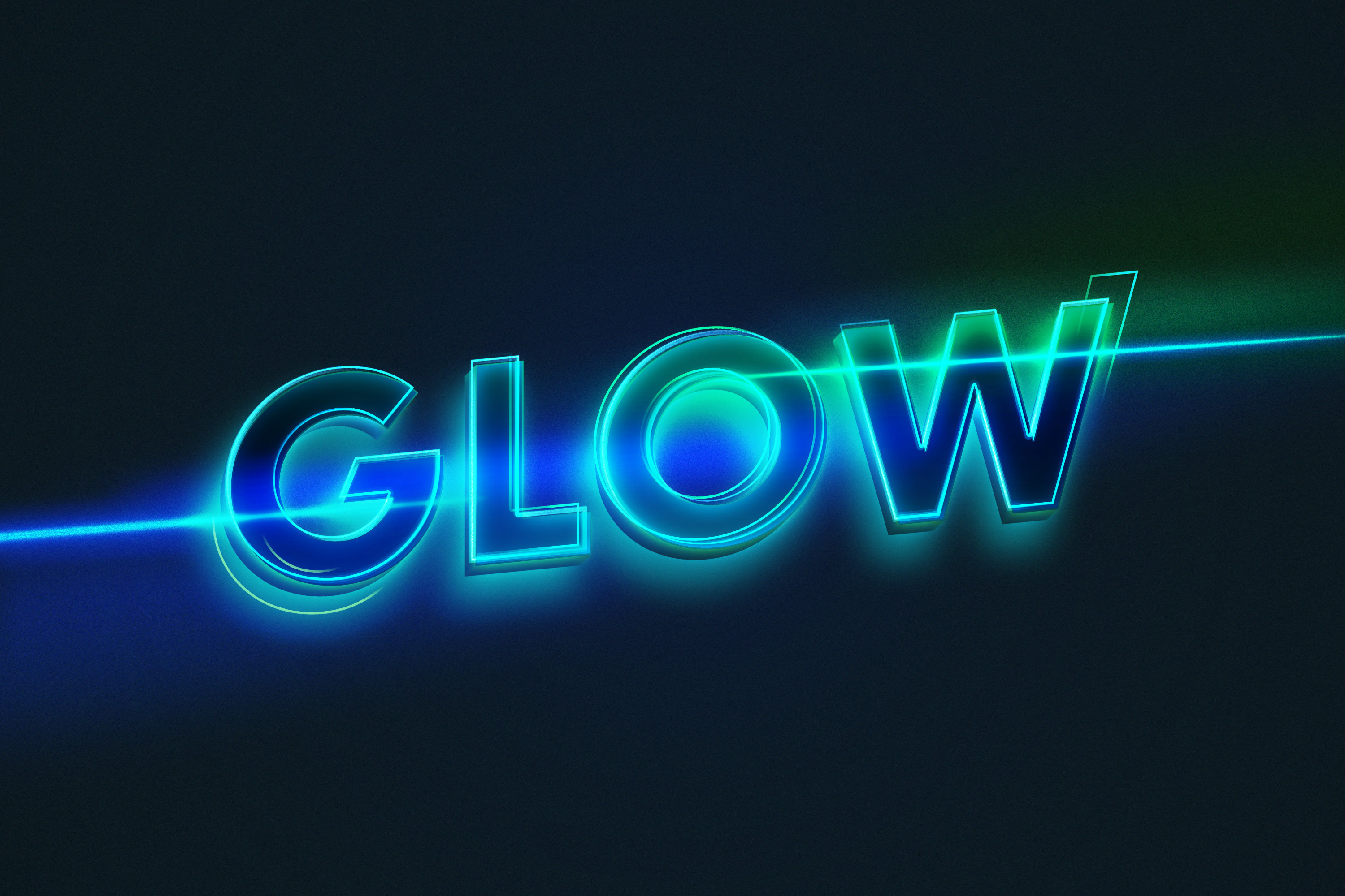 Glow: Neon Lettering Text Effect, a Layer Style Add-On by Design Squad