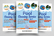 10 Pool Cleaning Flyers Bundle, a Flyer Template by Psd Templates