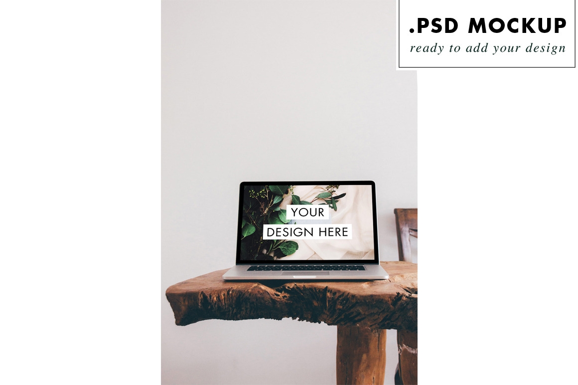 rustic wood desktop mockup, a Mac Mockup by Travelling Mockups ...