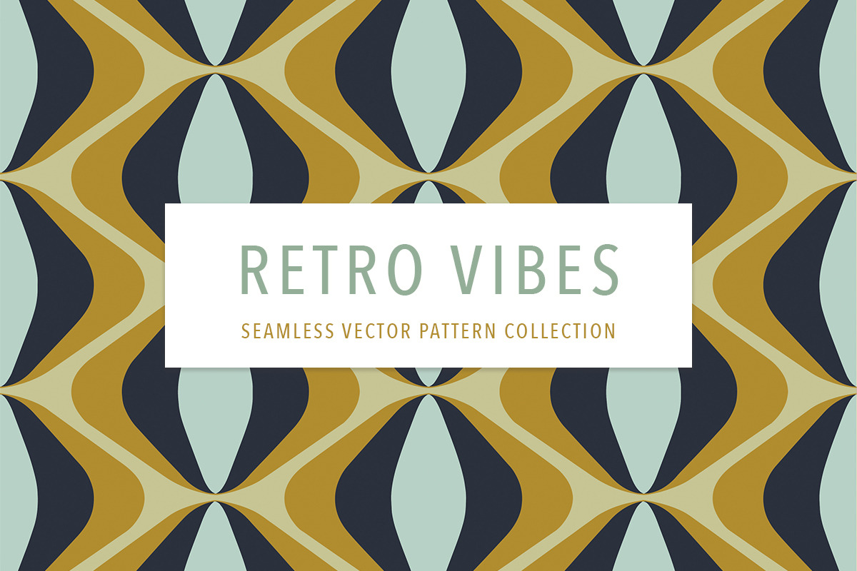 Retro Vibes Vector Patterns, a Pattern Graphic by Jennadesigns