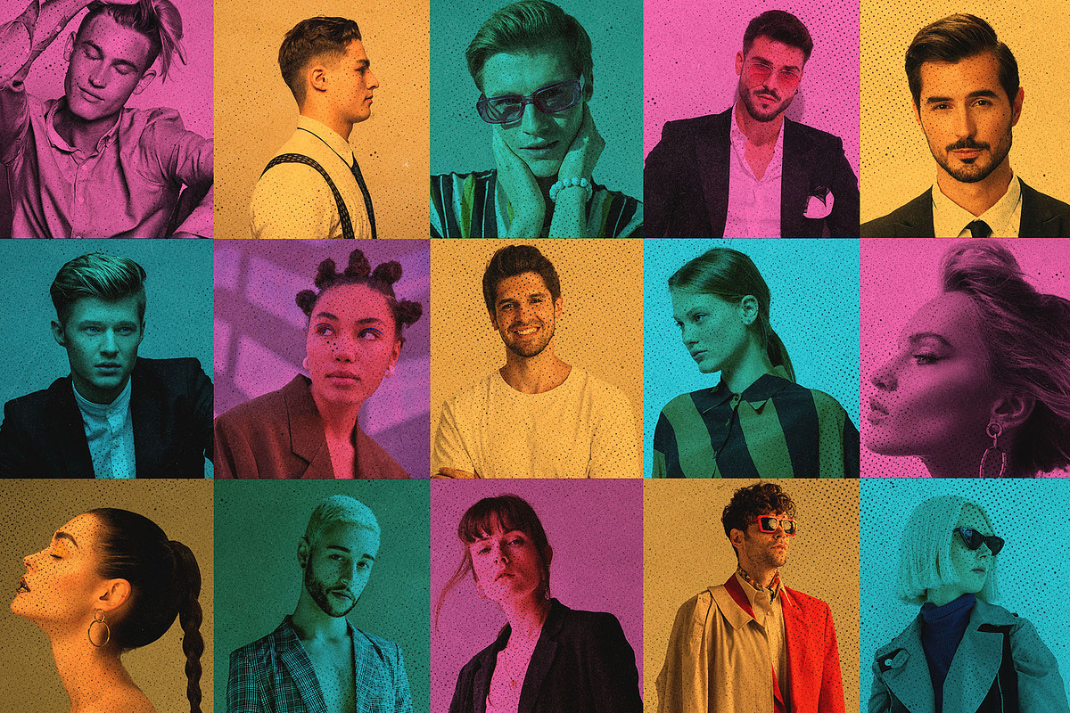 Photo Collage Mockup Template, a Layer Style Add-On by DesignerCandies