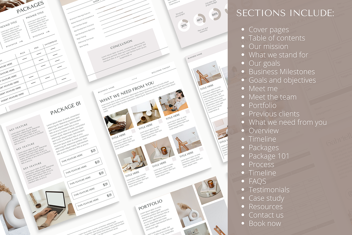 Client Welcome Packet, a Presentation Template by Marketing Templates Co.