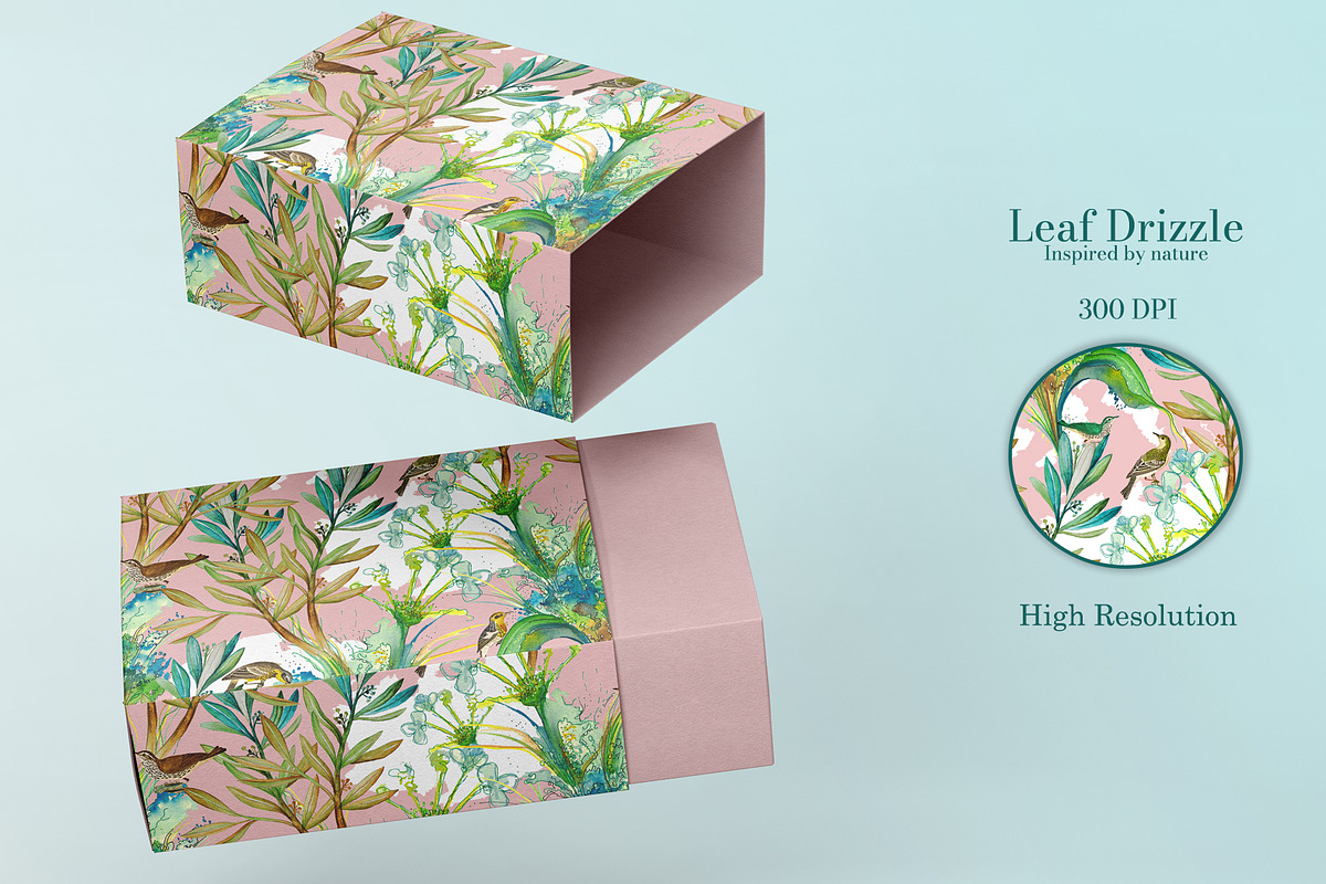 Leaf Drizzle Pattern & Motifs