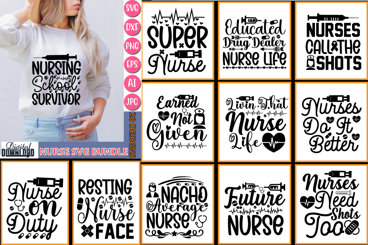 NURSE SVG BUNDLE, an Object Graphic by SM Media | Creative Market