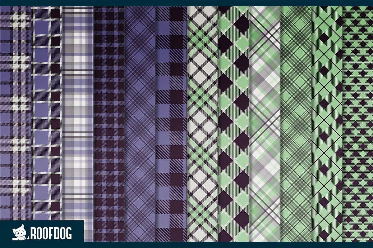 Halloween buffalo plaid, a Pattern Graphic by Roofdog Design | Creative ...