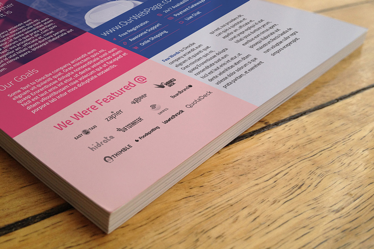 Compact - Single Page Brochure, a Brochure Template by IndieStock