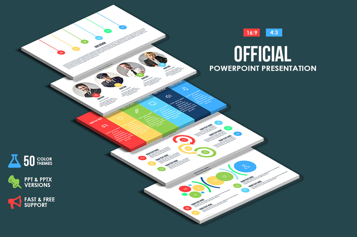 Official Powerpoint Presentation, a Presentation Template by Creative ...