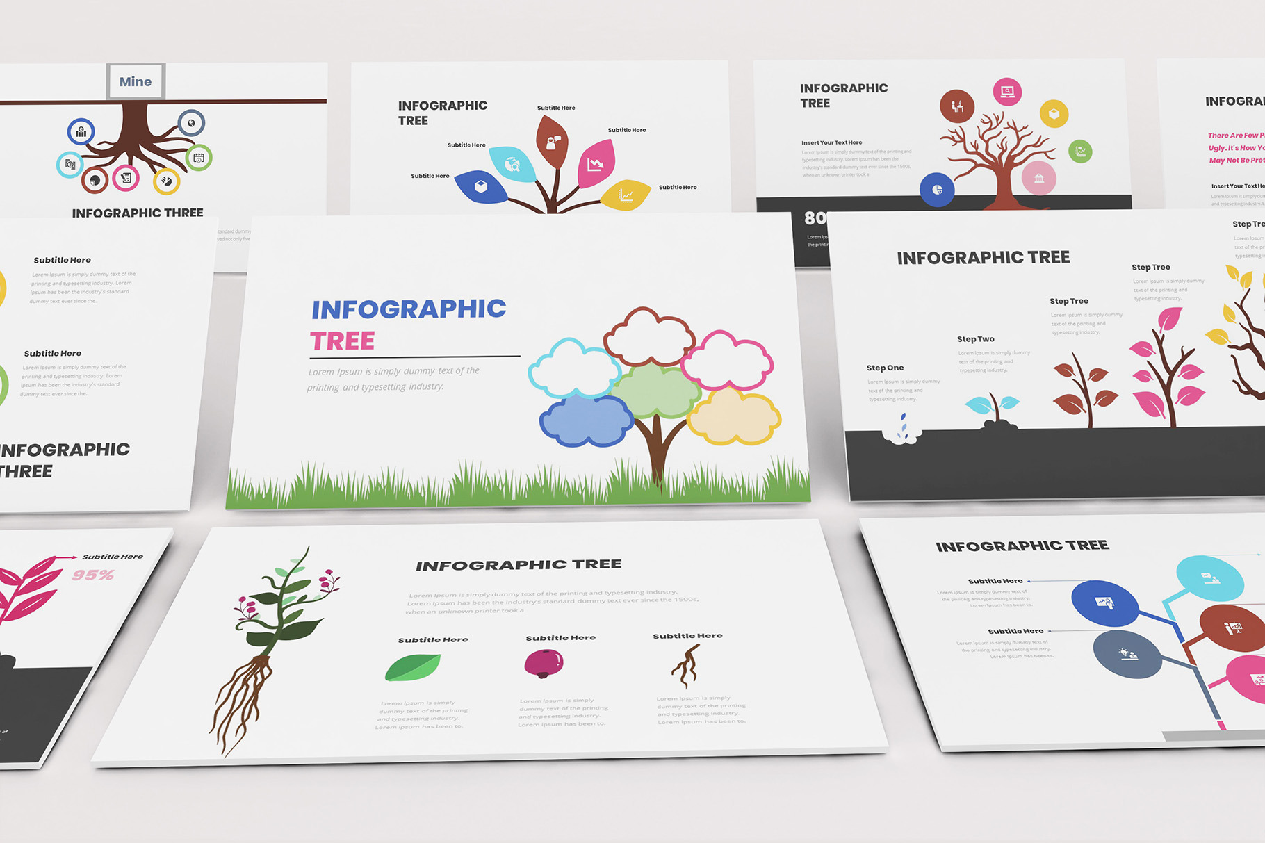 Tree Infographic Google Slides | Presentation Templates ~ Creative Market