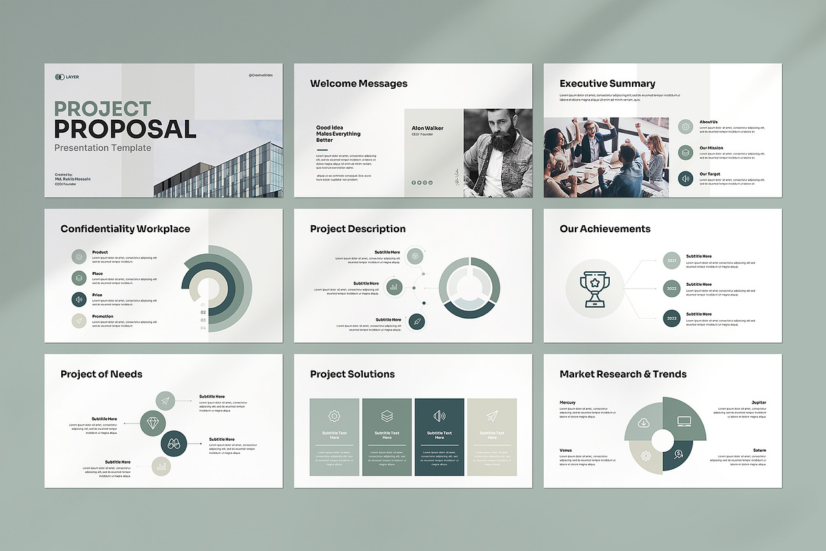 Project Proposal PowerPoint Template, a Presentation Template by ...