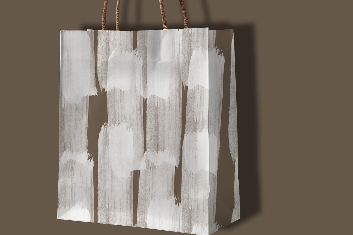 White Brush, Abstract ink lines, a Pattern Graphic by Nocito Design