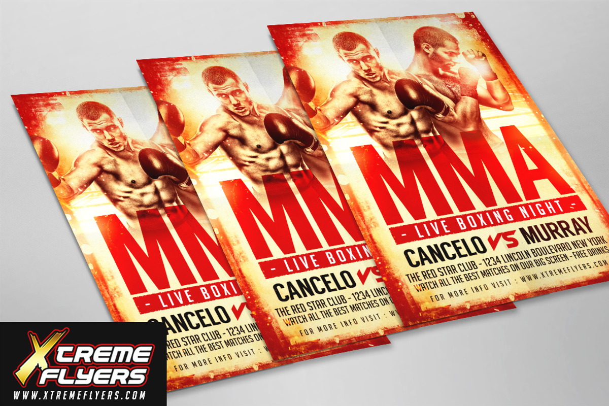 Boxing Flyer, a Flyer Template by XtremeFlyers