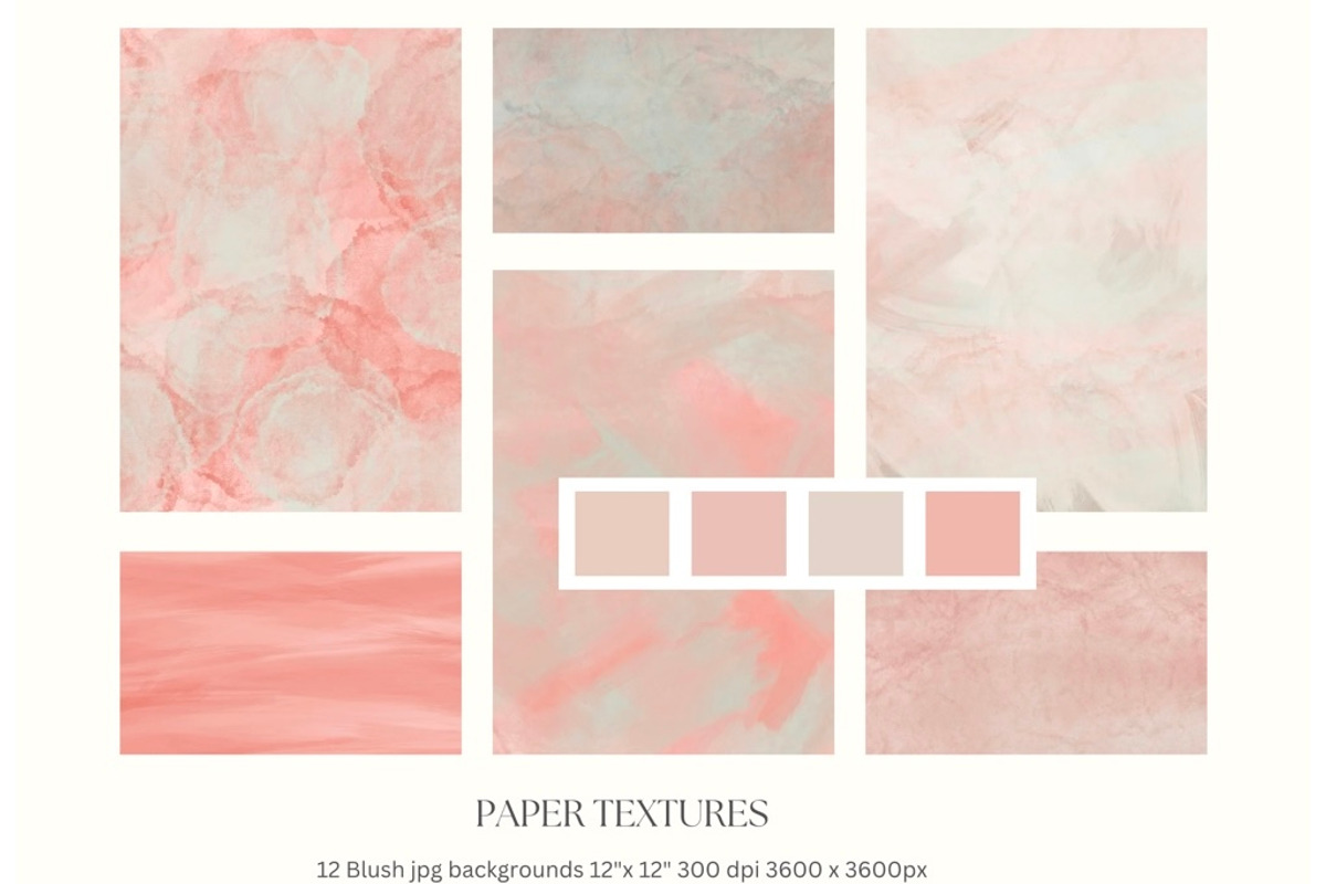 12 Textured Paper Backgrounds, a Texture Graphic by AM Studio