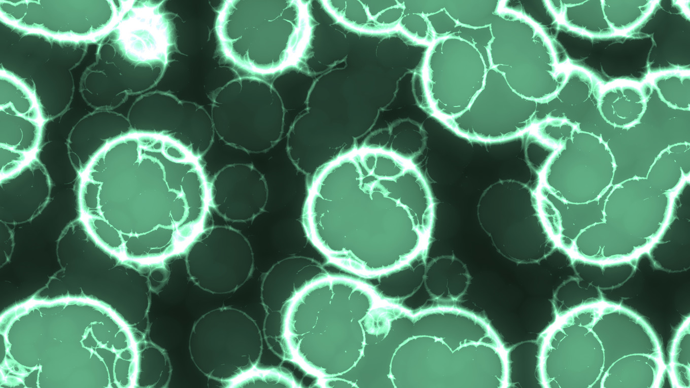 Glowing cells seamless background featuring cells, glowing, and balls ...