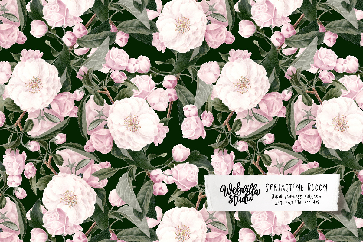 Springtime Bloom Wallpaper, a Wallpaper Graphic by Webvilla Studio