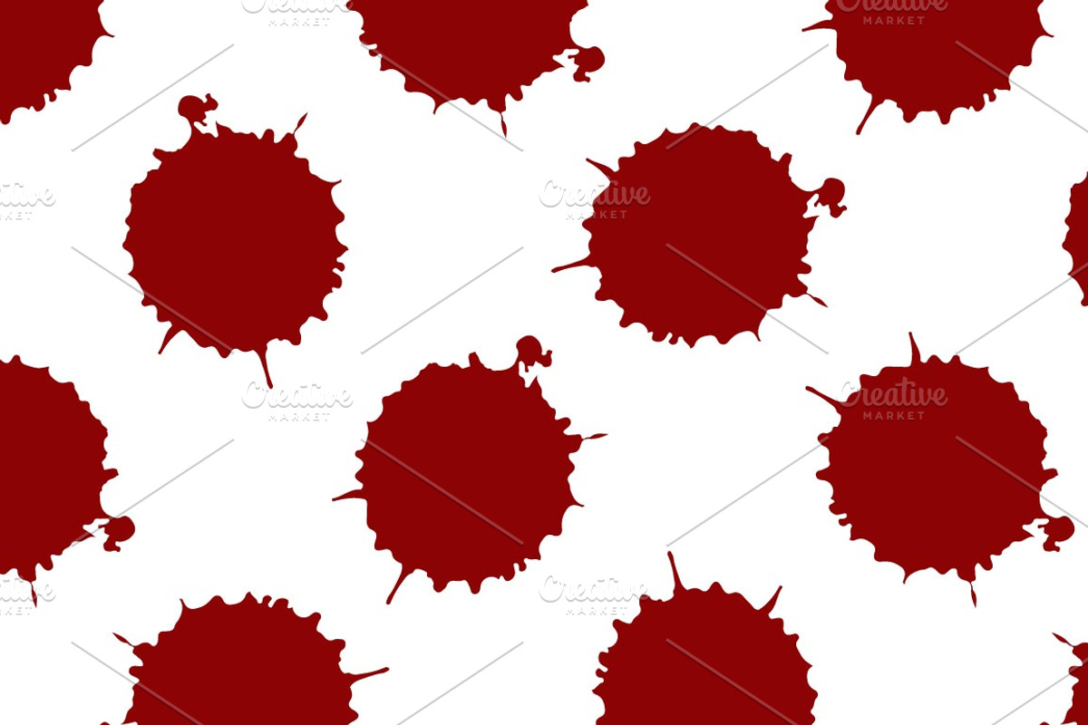 Blood Splatter pattern, a Pattern Graphic by Andrii Symonenko