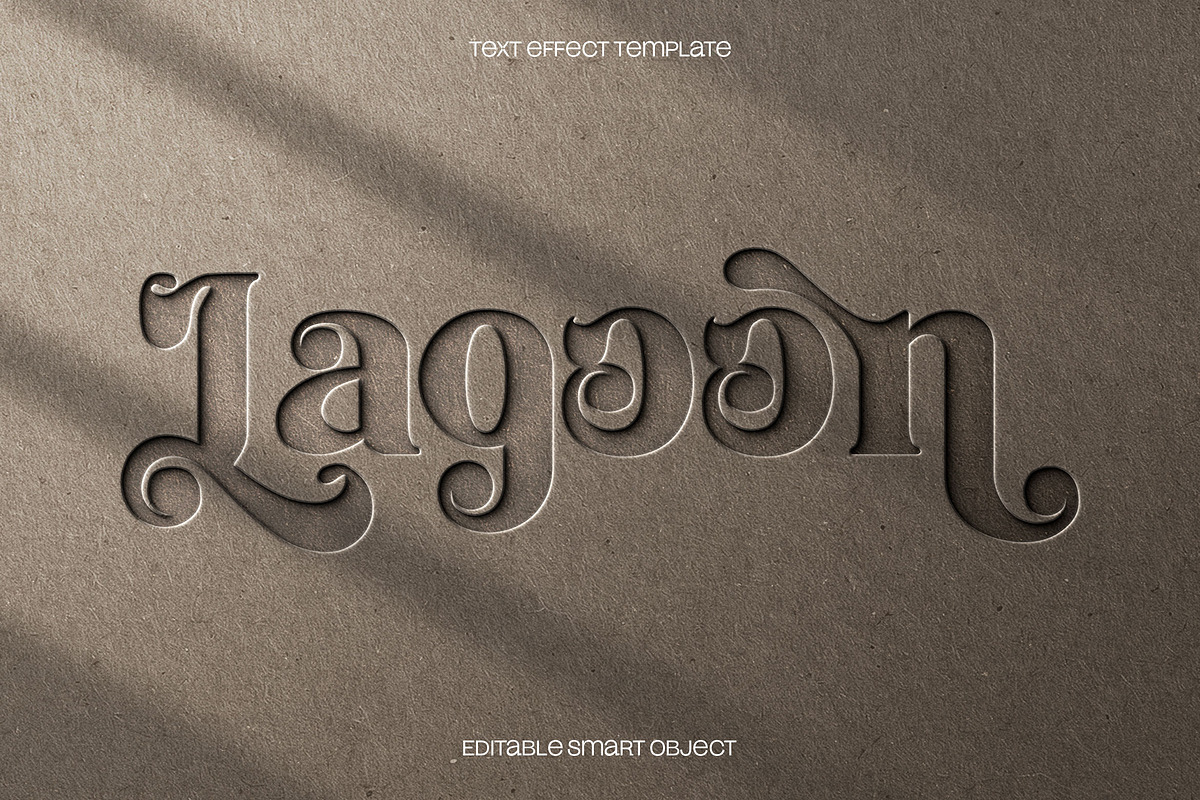 Debossed Paper Text Effect, a Layer Style Add-On by dokudokunomi