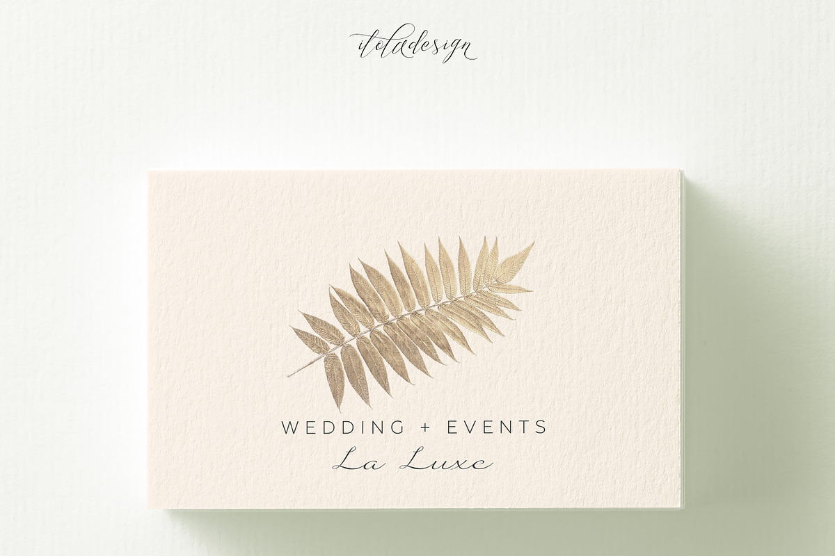 Gold Leaf Business Card, a Business Card Template by iloladesign