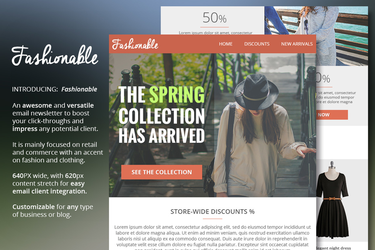 Fashion & Clothing Email Newsletter, an Email Template by VectorBurn