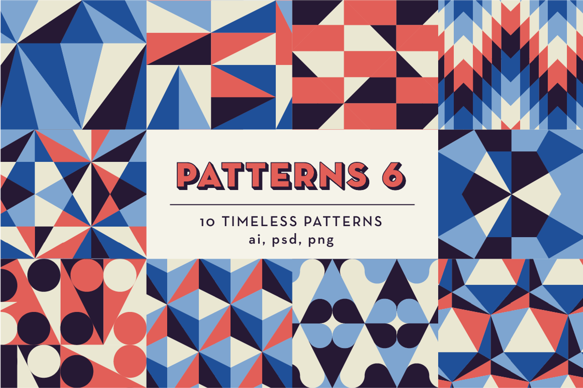 PATTERNS BUNDLE: 100 Geo Patterns, a Pattern Graphic by kloroform ...