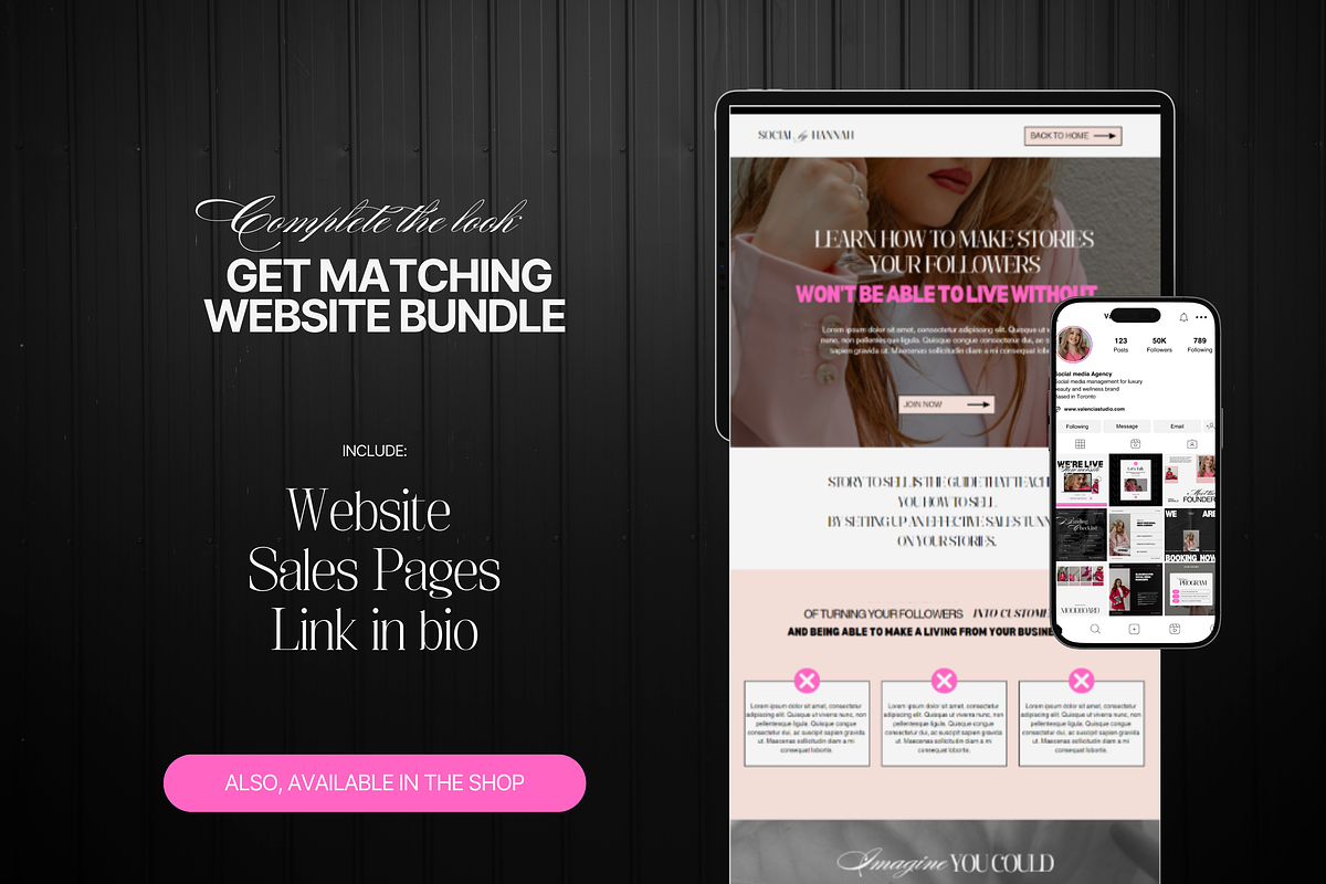 Instagram social media manager template