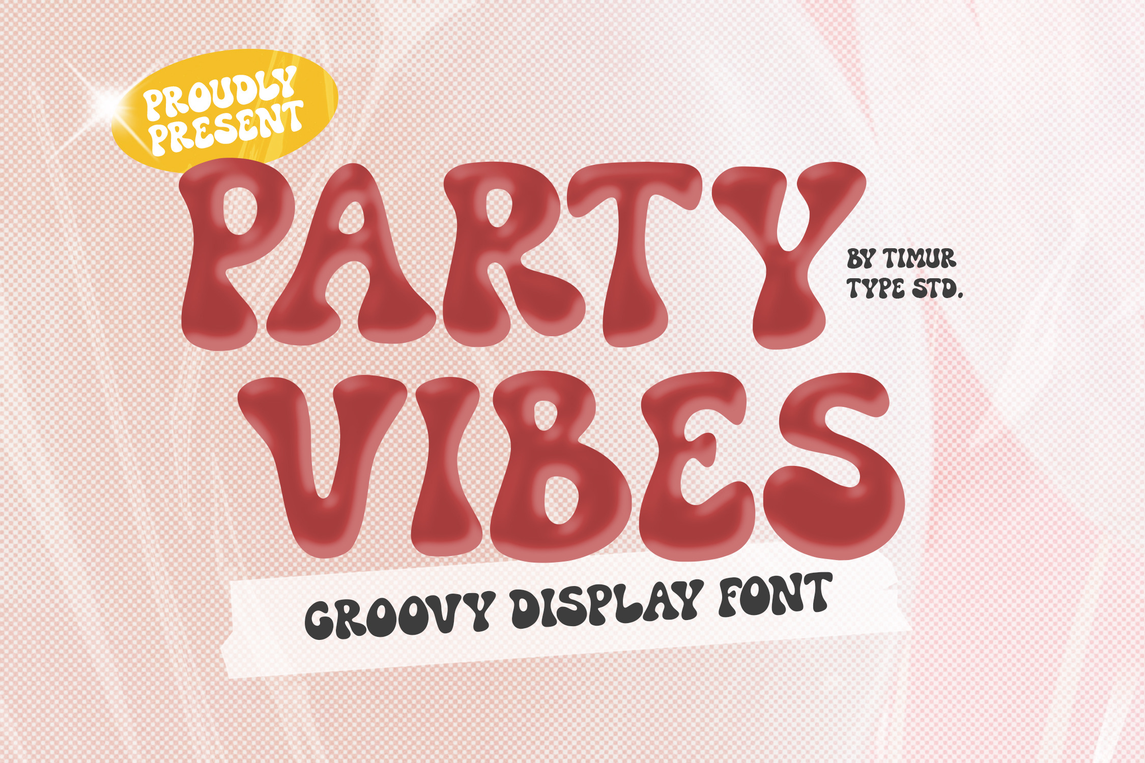 Party Vibes Font, a Handwritten Font by Timurtype