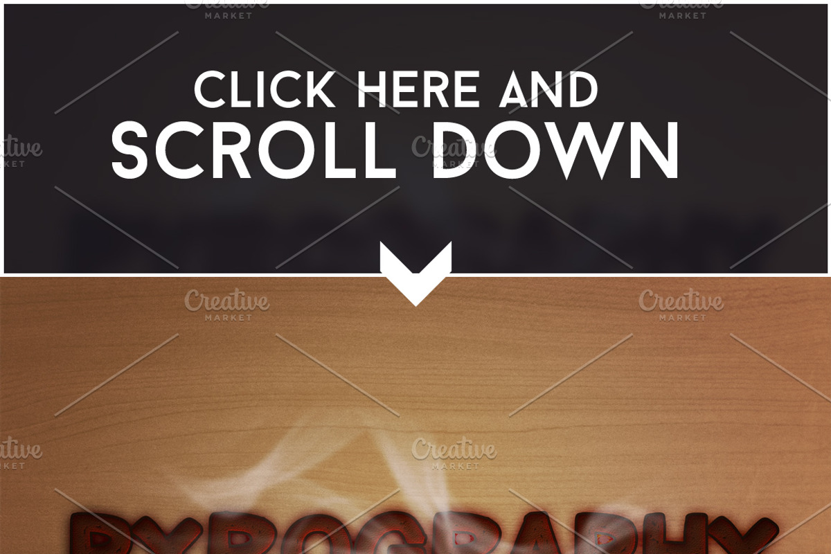 Pyrography Text Effect, a Layer Style Add-On by Krukowski Graphics