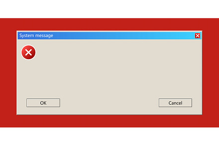 Operating system message template., a Technology Illustration by HAPPY ...