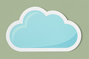 Blue cloud cut out icon (PSD), a Photo by rawpixel
