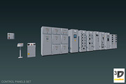 Control Panels Set, an Object 3D Model by 3DCaster