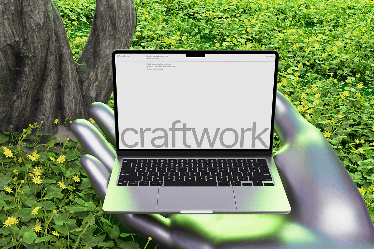 Liquid MacBook Air M2 Mockups, a Mac Mockup by Craftwork