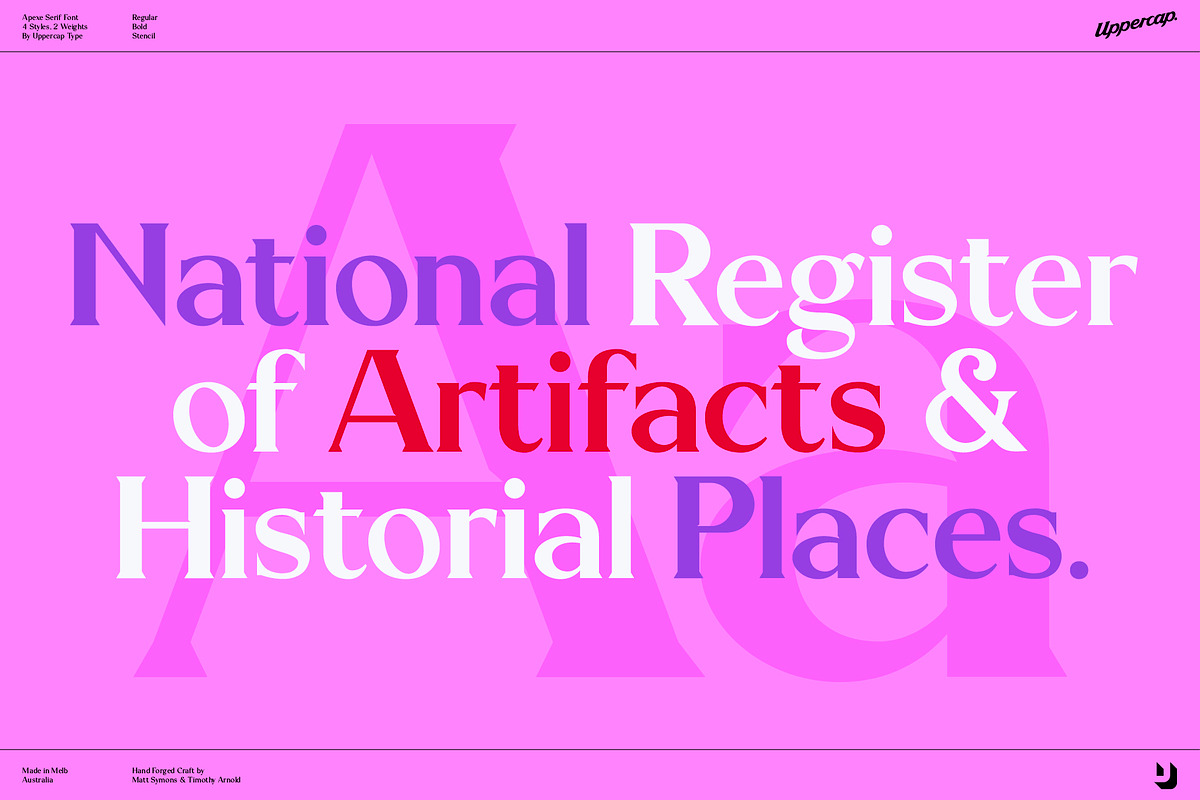 Apexe - Serif Font Family, a Serif Font by UppercapType