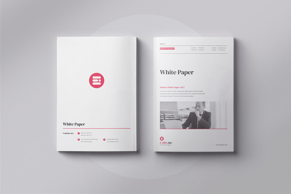 White Paper, a Brochure Template by Orcshape Studio