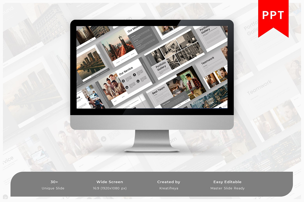 PRIME - PowerPoint Template, a Presentation Template by kreatifreya